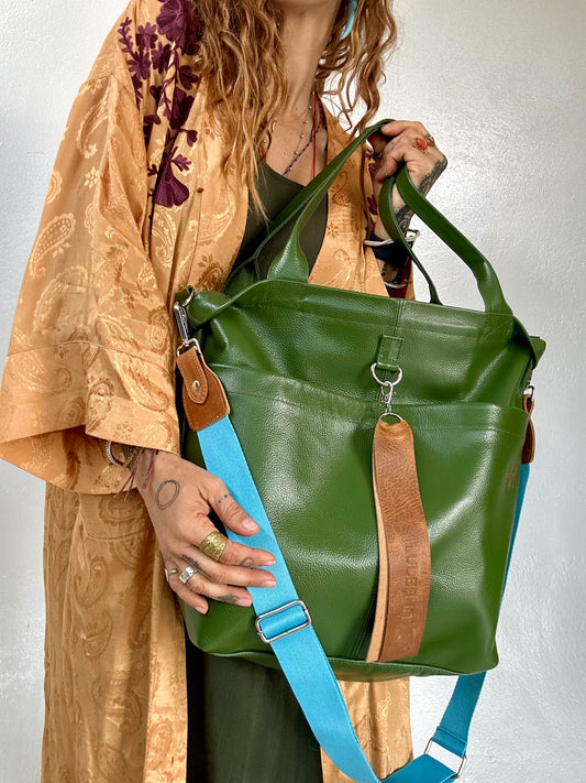 Lolo Bag, tote bag multiusos en cuero, hecha a mano en Colombia – LULÉ ...