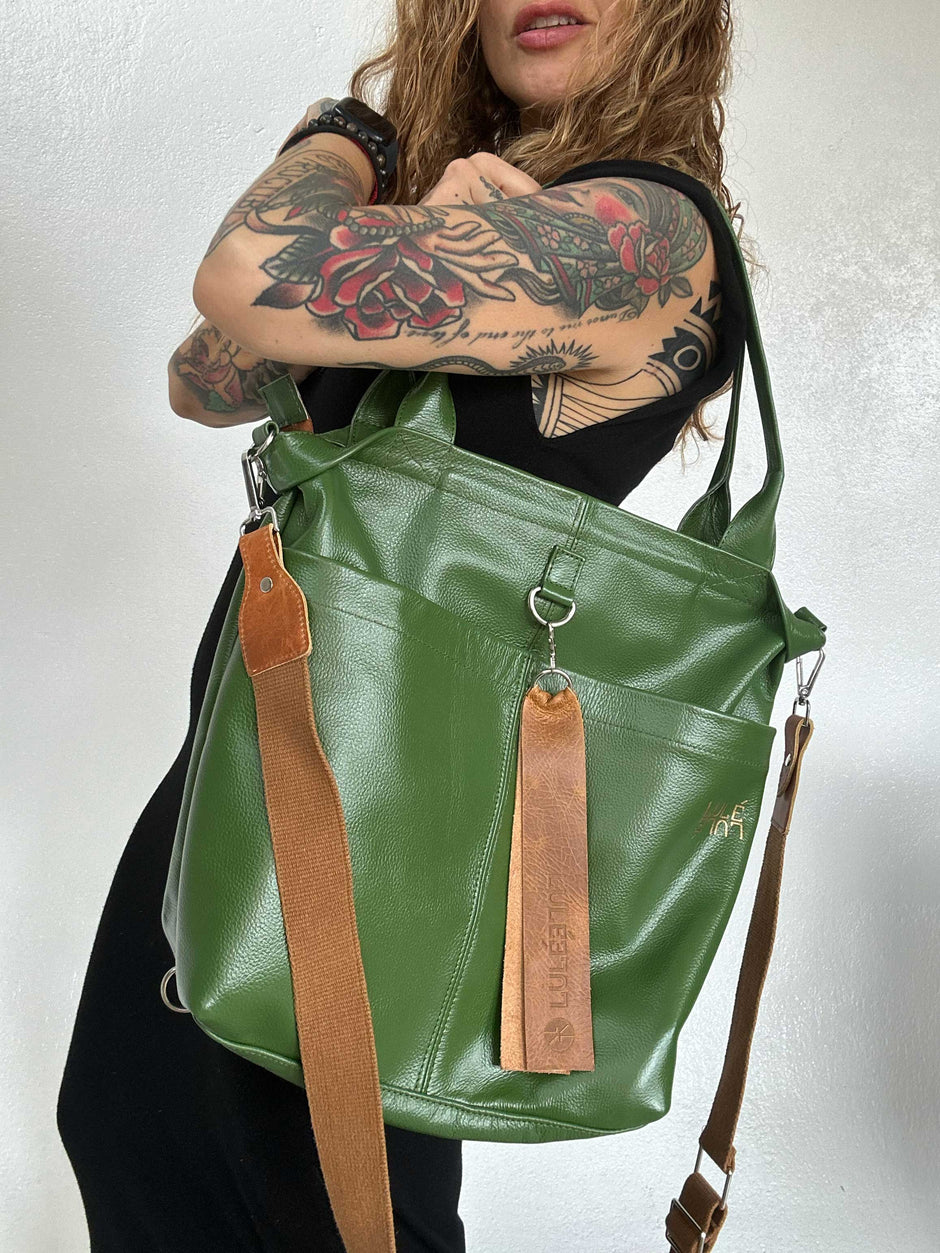 Lolo Bag, tote bag multiusos en cuero, hecha a mano en Colombia – LULÉ ...